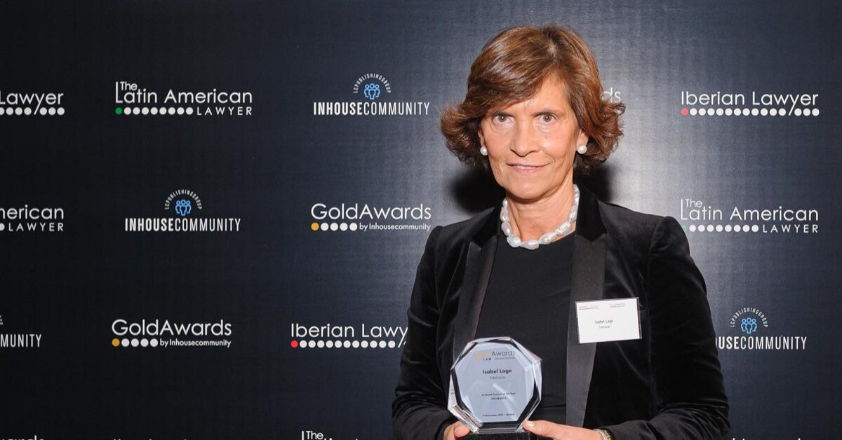 Isabel Lage nomeada “In-house Counsel of the Year” pela Iberian Lawyer ...